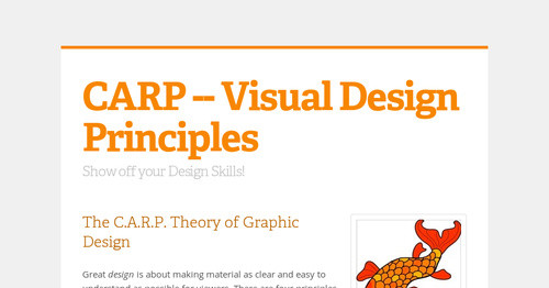 CARP -- Visual Design Principles | Smore Newsletters