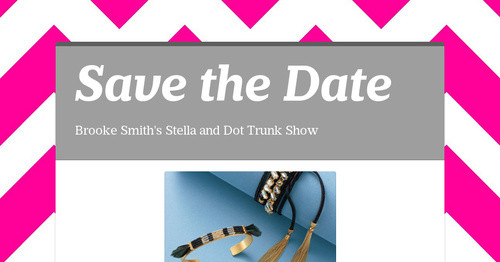 Save The Date Smore Newsletters