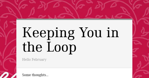Keeping You in the Loop | Smore Newsletters