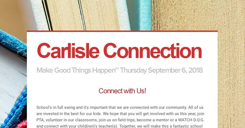 Carlisle Connection | Smore Newsletters