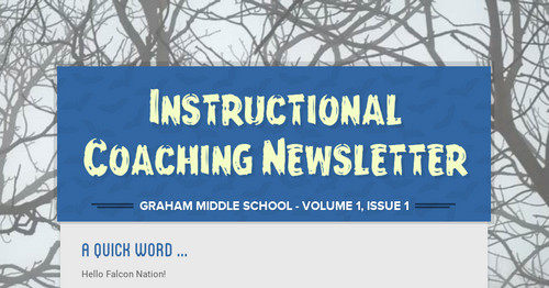Instructional Coaching Newsletter | Smore Newsletters