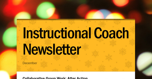 Instructional Coach Newsletter | Smore Newsletters for Education