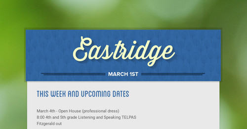 Eastridge Smore Newsletters For Education eastridge-smore-newsletters-for-education