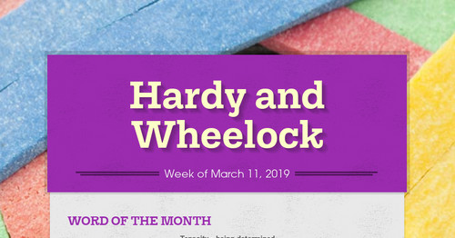Hardy And Wheelock Smore Newsletters For Education