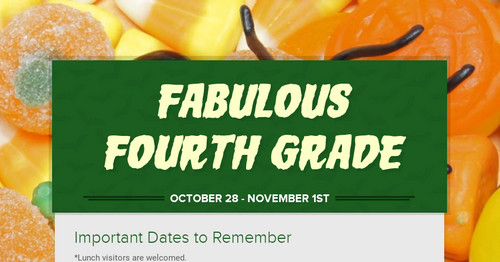 Fabulous Fourth Grade | Smore Newsletters
