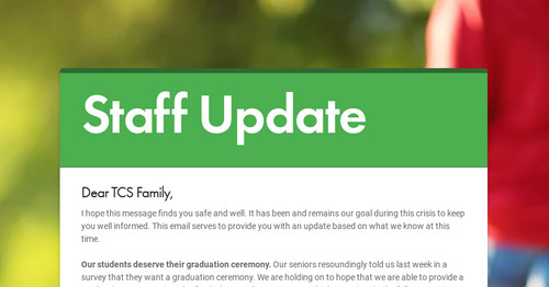Staff Update