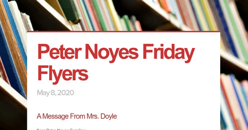 Peter Noyes Friday Flyers
