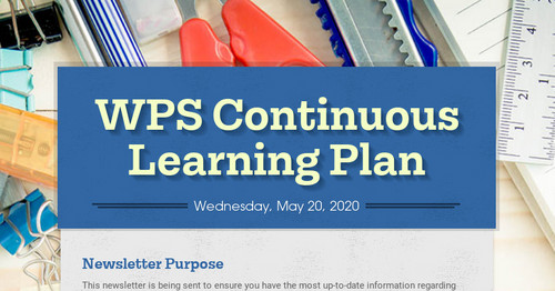 WPS Continuous Learning Plan | Smore Newsletters