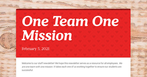 One Team One Mission