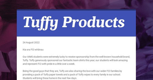 Tuffy Products | Smore Newsletters
