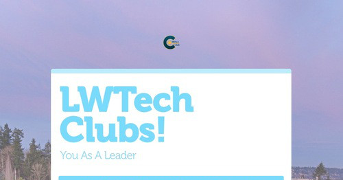 LWTech Clubs! | Smore Newsletters