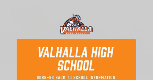 Valhalla High School | Smore Newsletters for Education